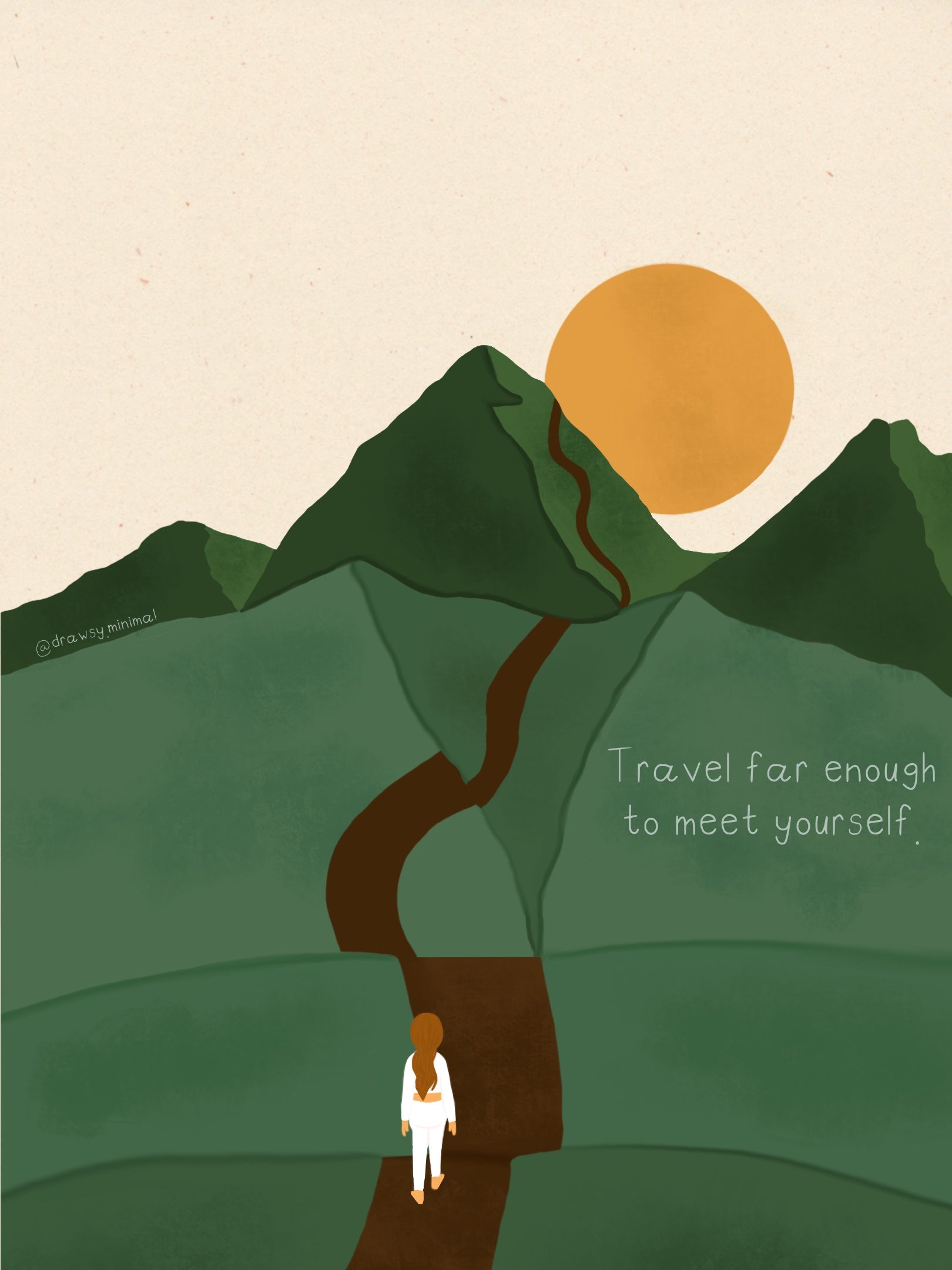 Meet yourself- Print – Drawsy Minimal